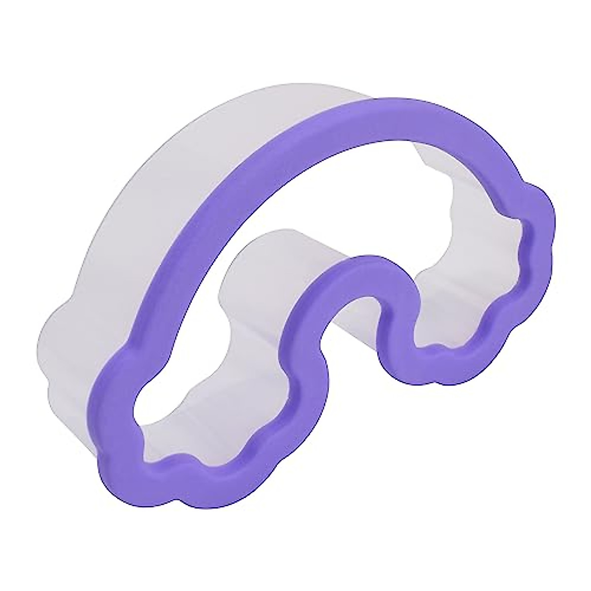 R & M International Rainbow Soft-Grip Cookie Cutter, One Size, Purple