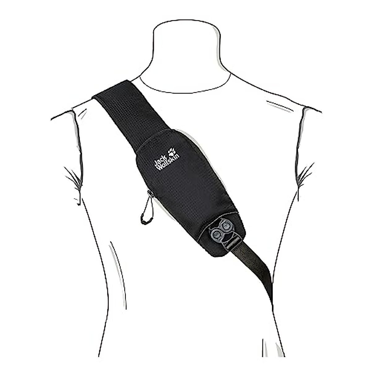 Jack Wolfskin Unisex's Delta Bag AIR, Black, ONE Size