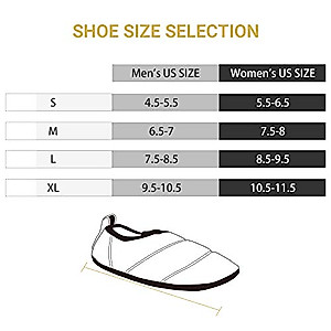 KingCamp Unisex Warm Camping Slippers Soft Winter Slippers with Non Slip Rubber Sole & Carry Bag