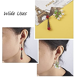 450pcs/Box 5 Styles Tibetan Iron Long Filigree Flower Spacer Bead Caps Metal Cones Bead End Caps Mixed Colors for Jewelry Making Hole: 1-2mm