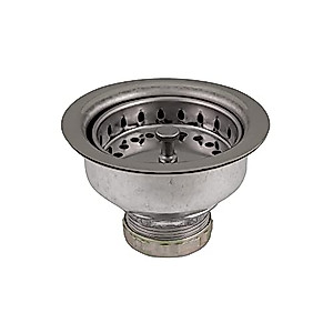 Design House 542985 4-inch Square Corner Hinge, S304 with Basket and Spring Clip, Satin Stainless Steel