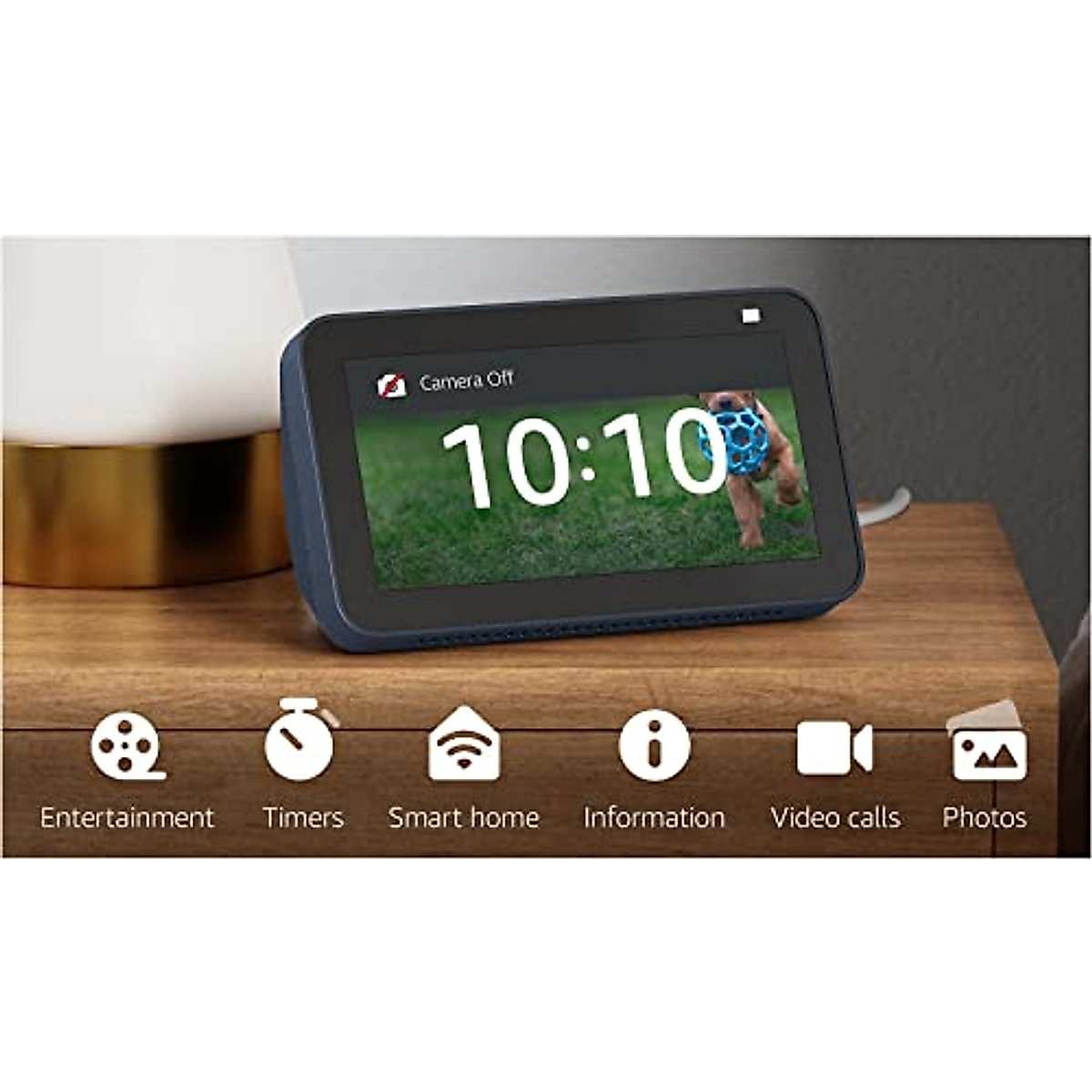 Echo Show 5 (2nd Gen, 2021 release) | Smart display with Alexa and 2 MP camera | Deep Sea Blue