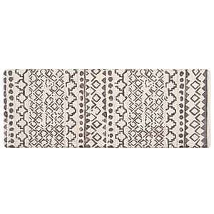 Rugshop Distressed Bohemian Anti Fatigue Standing Mat 18" x 47" Gray