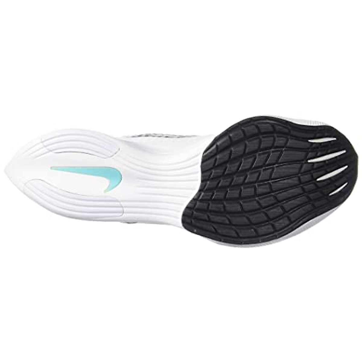 Nike Womens ZoomX Vaporfly Next%2, White/Black-Aurora Green, Size 8.5