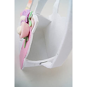Spritz Felt Unicorn Basket - White - (8in (H) x 8in (W) x 4.85in(D))