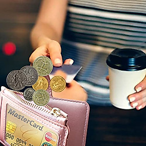 M-Plateau，Card Holder with Zipper Coin Purse,Phone Wallet with Cell Phone Lanyard for Most of Smart Cell Phones (Rose Pink)