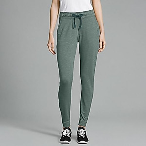 Hanes Womens Jogger With Pockets Athletic-sweatpants, Juniper Blue Heather, X-Large US