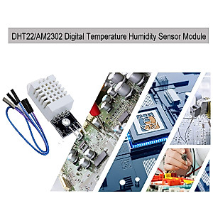 DaFuRui 2Pack DHT22/AM2302 Digital Temperature and Humidity Sensor Module Temp Humidity Monitor with Cable Compatible for Arduino