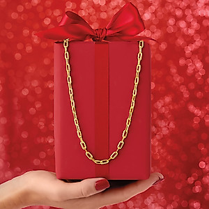 Ross-Simons Italian 14kt Yellow Gold Paper Clip Link Necklace. 20 inches