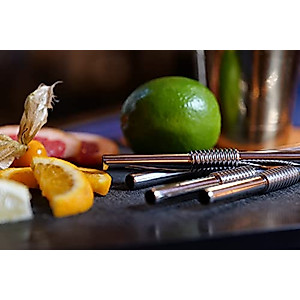 Bendable Straw | The Only Flexible Stainless Steel Straw | Patented & Hygienic Certified | Metal Straw | Reusable | Drinking Straws | 5 pcs Set (silvery)