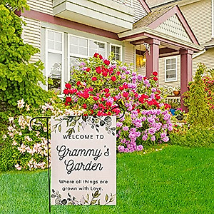 Grandma Gift Garden Flag Vertical Double Sized, Nana Gift Summer Holiday Yard Flag Outdoor Decoration 12.5 x 18 Inch