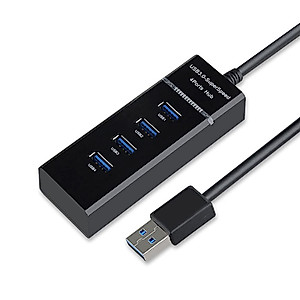 Ciglow 4 Port Hub,Portable USB 3.0 Adapter Splitter,5Gbps Data Transfer,Plug and Play,Data Hub for MacBook,PS4,Xbox One,Tablet,Etc.