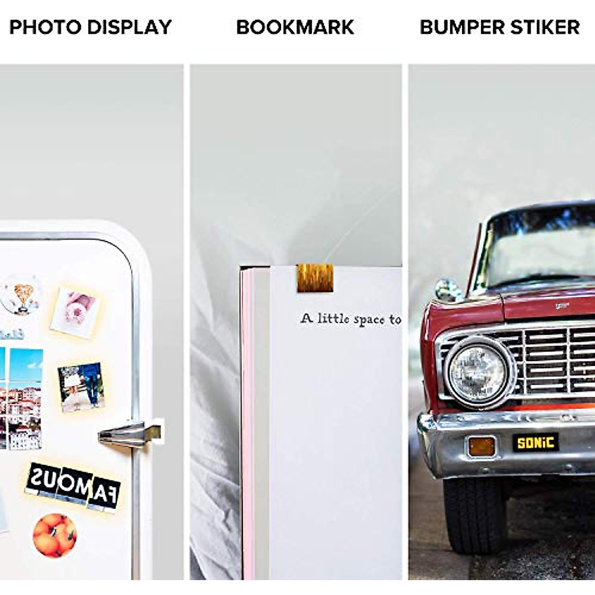 Magnetic Sheets with Adhesive Backing - Each 4" x 6" - Flexible Magnetic Paper with Strong Self Adhesive - Sticky Magnet Sheets for Photo and Picture Magnets, Stickers and Other Craft Magnets