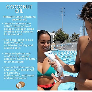 TRISWIM Swimmers Lotion Moisturizing Skin Repair with Aloe Vera & Vitamins