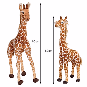 BARMI 31.49" Tall Giraffe Stuffed Animal Plush Toy for Nursery Decorations