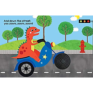 Go, Go, Go, Dinosaur - Silicone Touch and Feel Board Book - Sensory Board Book