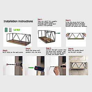 Amazon Brand – Pinzon 2 Pack Rustic Wooden Floating Shelves, Wall Mount Storage Shelf for Bathroom Bedroom Office Kitchen (Set of 2)