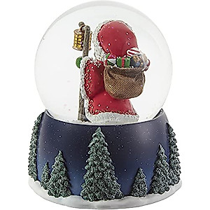 Precious Moments 211102 May Your Spirits Be Merry and Bright Annual Santa Resin/Glass Musical Snow Globe