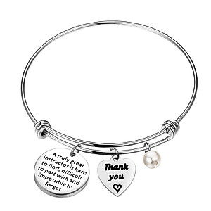 Lywjyb Birdgot Instructor Gift Instructor Thank You Gift A Truly Great Instructor is Hard to Find Instructor Appreciation Gift Retirement Gift (Great Instructor br)