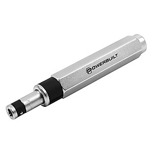 Powerbuilt - 7 Pc. Mini Impact Driver & Extractor Set, Hand Tools, Bit Drivers & Bits, Bit Drivers - Multi-In-One (647767), Silver