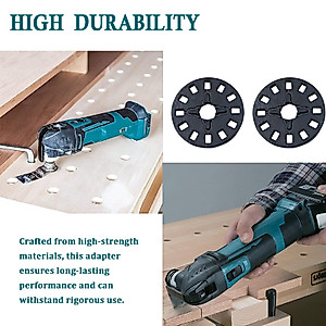 196271-6 Quick-Fit Accessory Adapter for Makita Hex Interface Oscillating Tool 1/4-inch, Gray