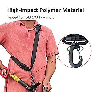 Trimmer Shoulder Strap Universal for Weed Eater Brush Cutter Harness Compatible with EGO String Trimmer, Leaf Blower
