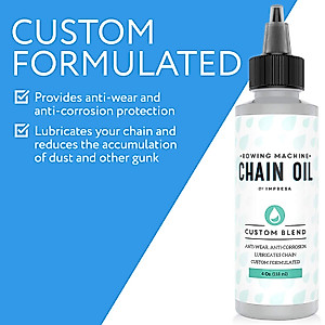 Impresa Rowing Machine Chain Oil Compatible with Concept 2, 4 Oz, Premium Custom-Formulation for Exercise Rower Chains, Compatible with Model D and Other Major Brands, Made in USA