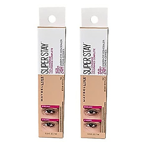 Pack of 2 Maybelline New York Super Stay Full Coverage Under-Eye Concealer, Medium # 25