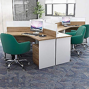 Chair Desk Chair Swivel Ergonomic Office Chair Velvet Swivel Chair Liftable Computer Chair Home Rotating High-Density Sponge Cushion Office Chair Height Adjustable, Green