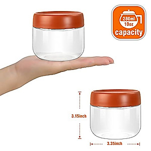 Acvansm 3 Pack 10 oz Wide Mouth Glass Mason Jars with Screw Lids for Food Storage, Overnight Oats, Dry Food, Snacks, Candies (10oz-3 Pack)