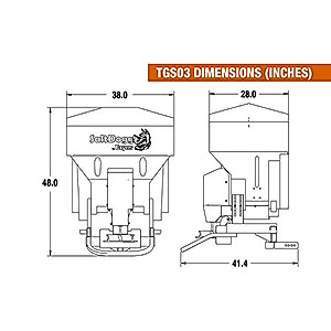 SaltDogg TGS03 8 Cubic Foot Tailgate Salt Spreader