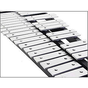 Professional Glockenspiel 30 Notes Foldable Aluminum Bars Children Educational Percussion Musical Instrument with Mallet and Carrying Bag