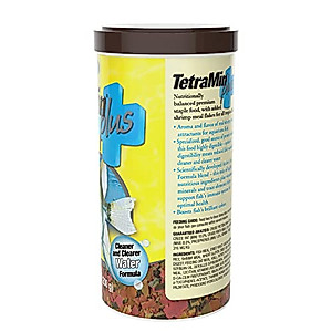 TetraMin Plus Tropical Flakes, Cleaner and Clearer Water Formula 7.06 Ounce (Pack of 1)