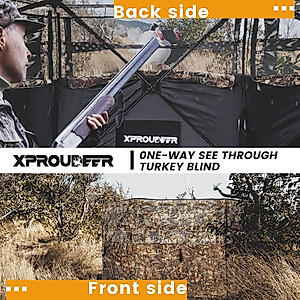 XProudeer Hunting Blind See Through Ground Blinds,Removable Portable Deer Panel Blinds,Hunting Blinds Ground for Deer Duck Turkey Hunting