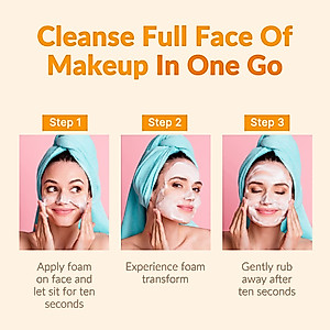 LALARECIPE 3-in 1 Yuzu Foaming Facial Cleanser | Pore Clarifying MakeUp Remover Exfoliating Face Wash | AHA BHA PHA Face Cleanser for Dry Skin | Gentle Facial Cleanser Daily Face Wash (6.6 fl oz)