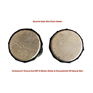 Djembe Drum Bongo Congo African Drum -MED SIZE- 12" High x 5" Drum Head, JIVE® BRAND- Professional Sound