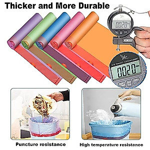 Small Trash Bags 4-6 Gallon,Extra Thick & Strong 4 Gallon Trash Bags Drawstring 5 Gallon Trash Bags Small Garbage Bags Unscented Waste Basket Liners Bags for Kitchen,Bathroom,Office(80 Counts)