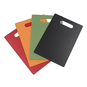 Innouse 4 Pack Colored Mini Cutting Board, Plastic Chopping Board