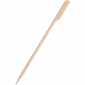 Lawei 500 pack Bamboo Kabob Skewers - 7 inch Bamboo Barbecue Skewers BBQ Picks Paddle Skewers for Outdoor Grilling Meat Chicken, Shrimp, Vegetable BBQ