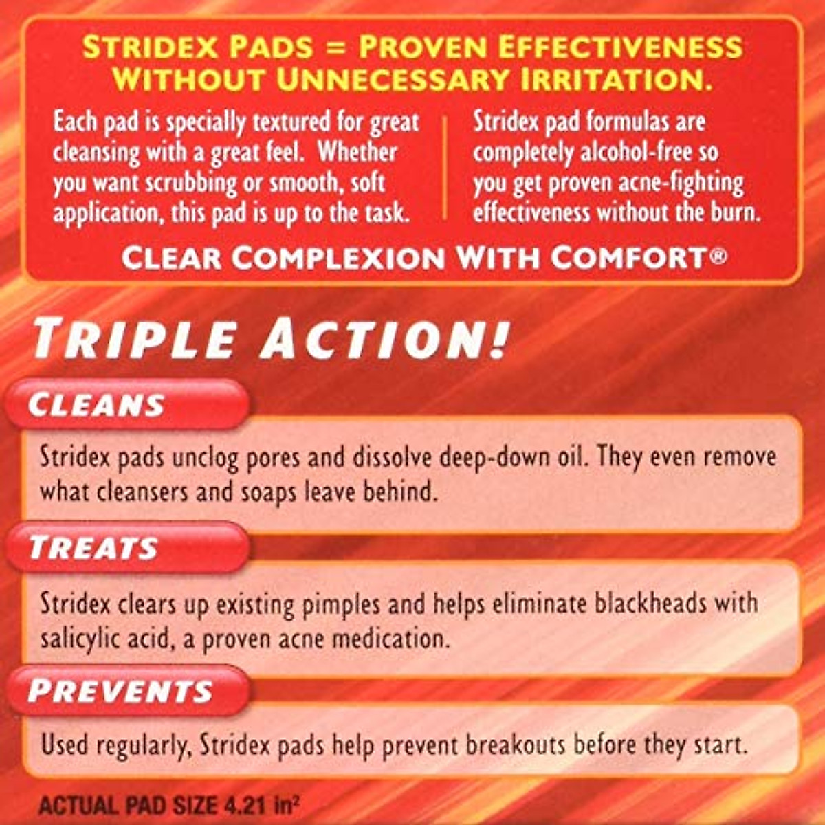 Stri-dex Pads Maximum Strength, 3 Pack of 55 Pads