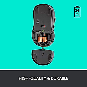 Logitech M510 Wireless Computer Mouse for PC with USB Unifying Receiver - Graphite