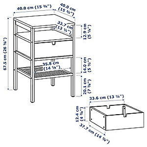 Ikea Nordkisa Nightstand Bamboo 604.476.77
