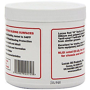 Lucas Oil 10574 Red "N" Tacky Grease - 1 Pound