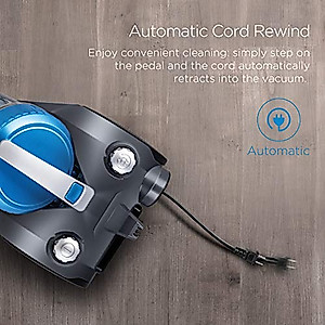 eureka WhirlWind Bagless Canister Vacuum Cleaner, Lightweight Vac for Carpets and Hard Floors, Blue