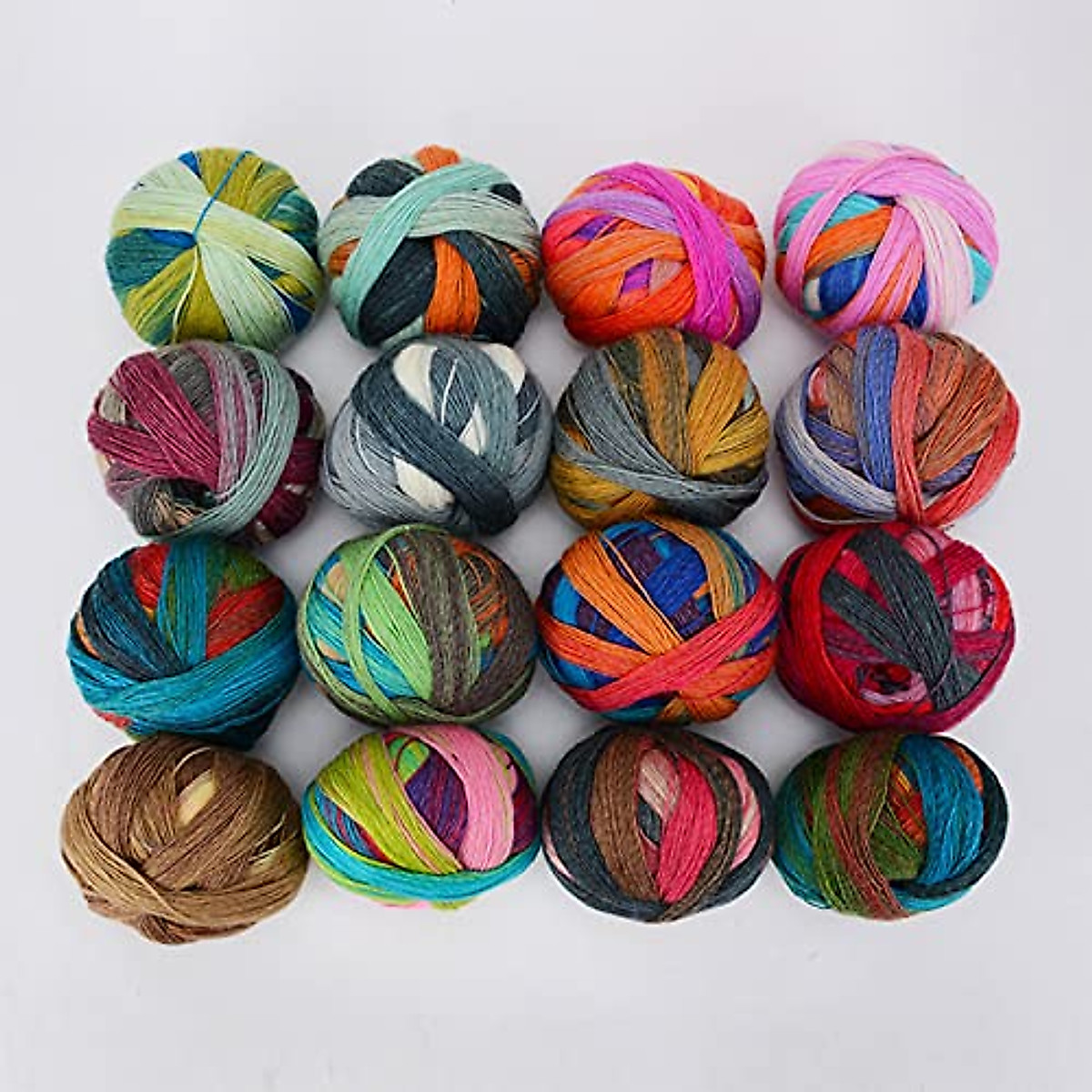 Wool Yarn Ball Thread Knitted Threads Soft and Comfortable Knitting for Mother Grandmother Crafts Making Gift