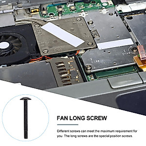 Computer Case Fan Screws 50pcs 30mm Metal Heavy Duty Pc Case Fan Screws Computer Cooling Fan Mount Screws Self-Tapping Screws