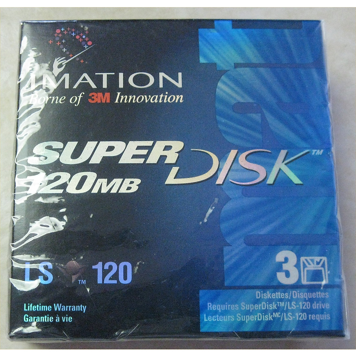Imation SuperDisk 120MB (3-Pack) LS-120 Super Disk