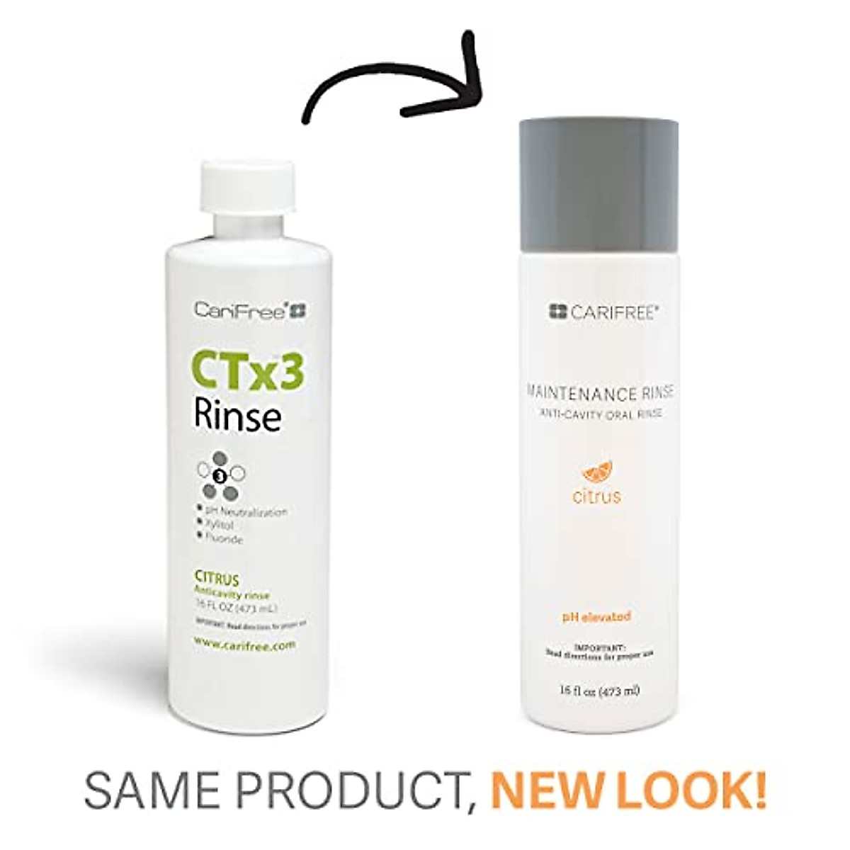 CariFree Maintenance & Prevention Kit, Citrus | Anti-Cavity Fluoride Toothpaste & Mouthwash | Cavity Prevention | Freshens Breath & Moistens Mouth | Dentist Recommended Oral Care (Citrus, 1-Month Kit)