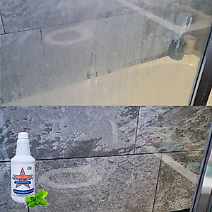 Bring It On Cleaner Hard Water Stain Remover, Shower Door Cleaner, Clean Tile and Grout, Windows, Fiberglass, Tubs, Chrome,32 Ounce. - 2 Pack