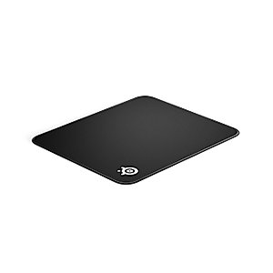 SteelSeries QcK Gaming Mouse Pad - Medium Stitched Edge Cloth - Extra Durable - Optimized For Gaming Sensors - Black